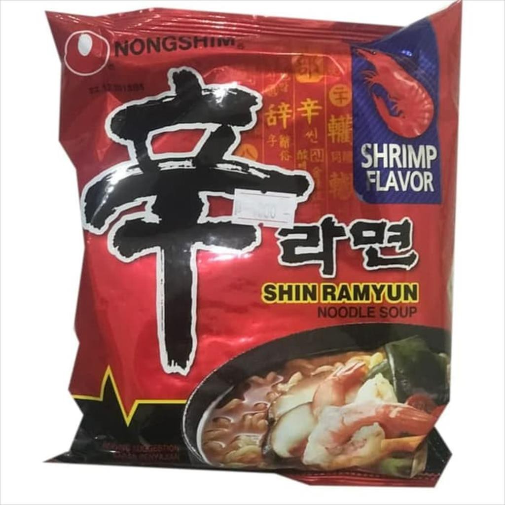 Jual Nongshim Shin Ramyun Shrimp Flavour 120 gram | Shopee Indonesia