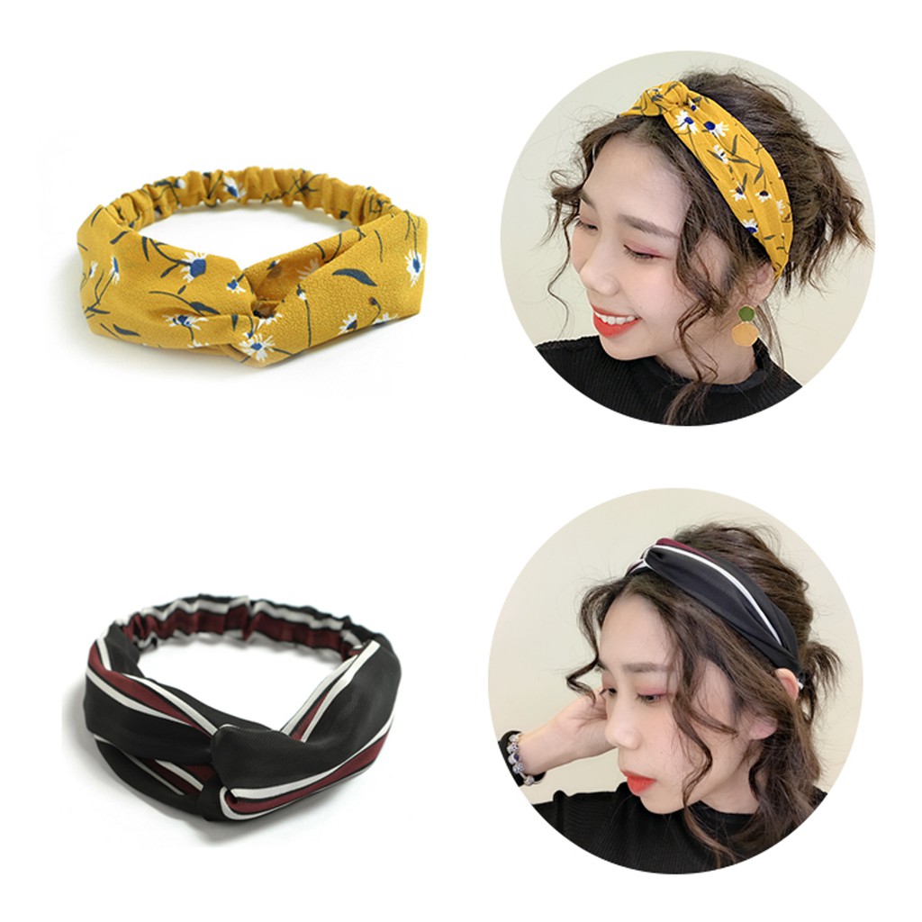 Jual FygaleryMedan BANDO MOTIF Wanita Korea Headband Bandana Simpul ...