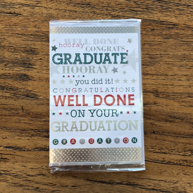 Jual Congratulation on your graduation card (silver) | Shopee Indonesia