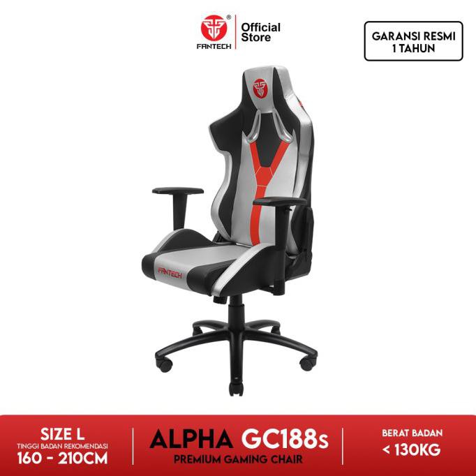 Jual Fantech ALPHA GC188 Kursi Gaming Premium Chair - Silver | Shopee ...