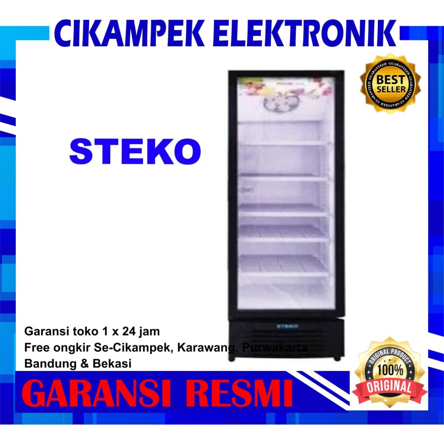 Jual SHOWCASE STEKO MG 300 6 RAK NO FROST DISPLAY CHILLER 1 PINTU ...