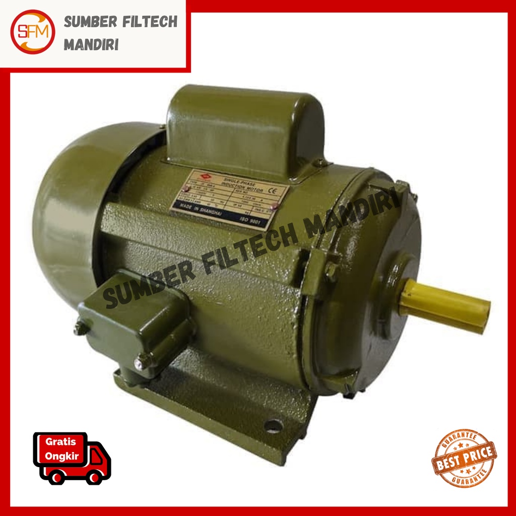 Jual Mesin Dinamo - Electro Motor SEM 1/2 HP 1 Phase 4 Pole Motor Listrik | Shopee Indonesia