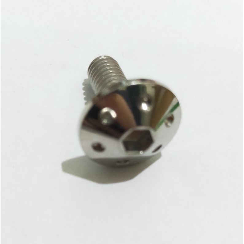 Jual Baut Pb Probolt Payung M6 Drat 10 panjang 1,5 - 2 cm Bisa Untuk Baut Tameng plat nopol dek ...