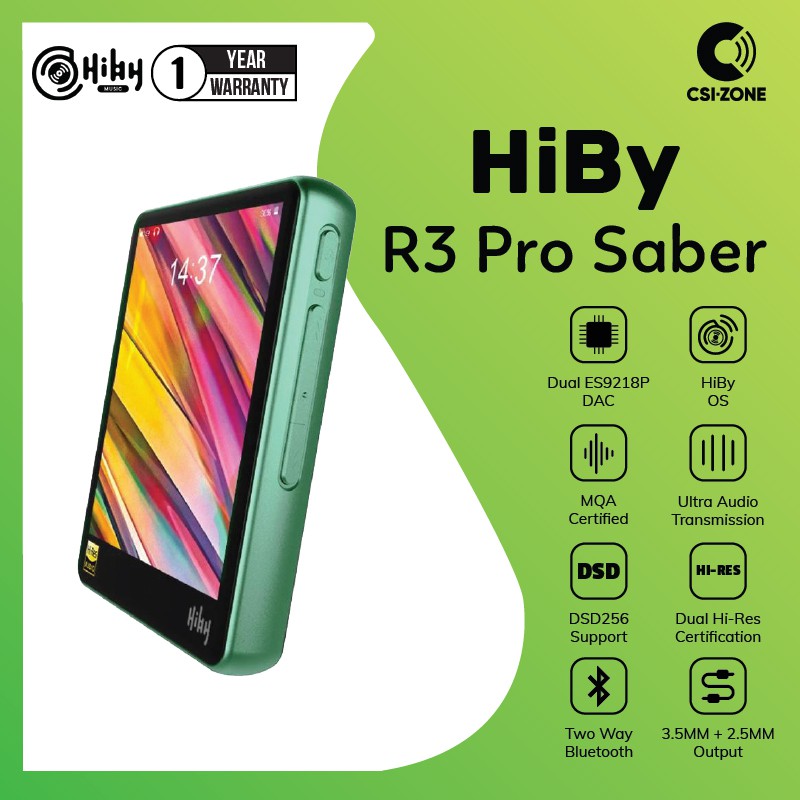 Jual HiBy R3 Pro Saber Hi-Res Portable Digital Audio Player | Shopee Indonesia