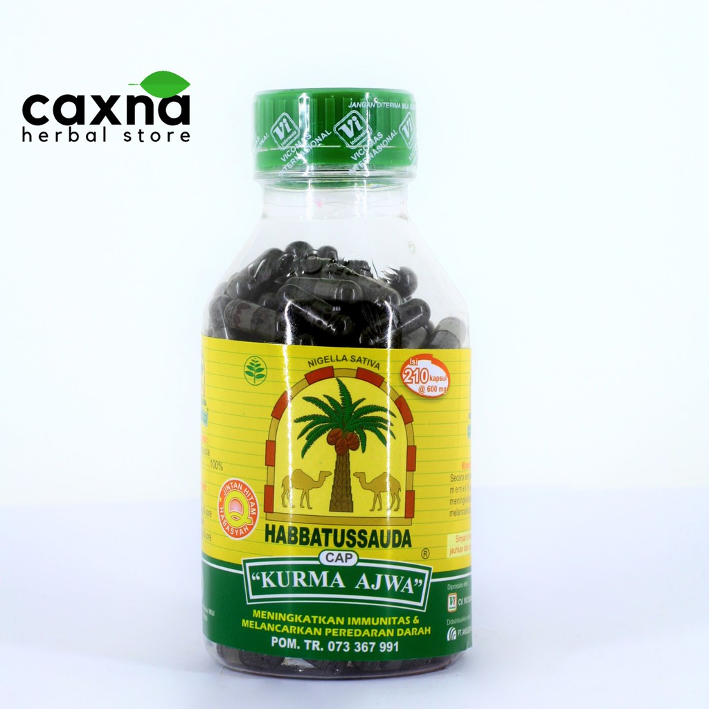 Jual Habbatussauda Kurma Ajwa - 600mg - 210 Kapsul | Shopee Indonesia