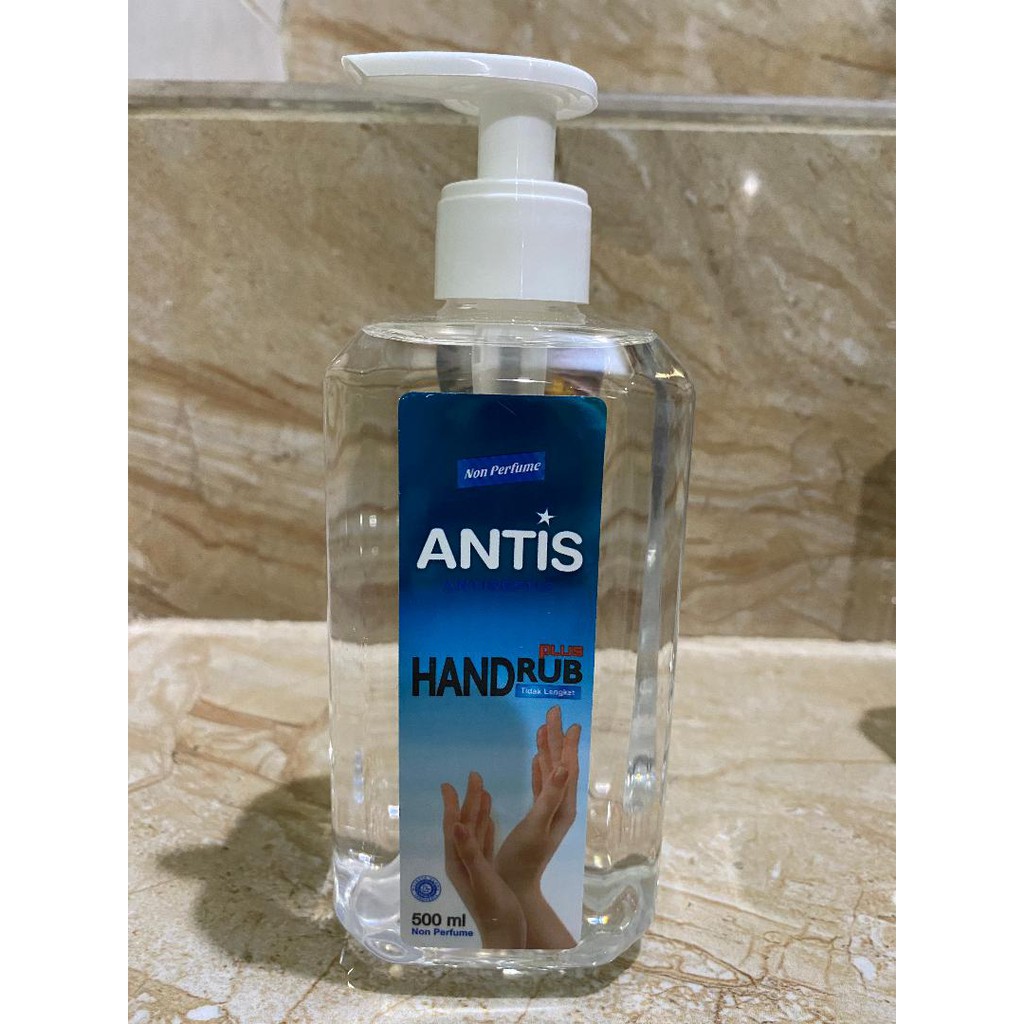 Jual ANTIS ANTISEPTIC HAND RUB PLUS 500ml | Shopee Indonesia