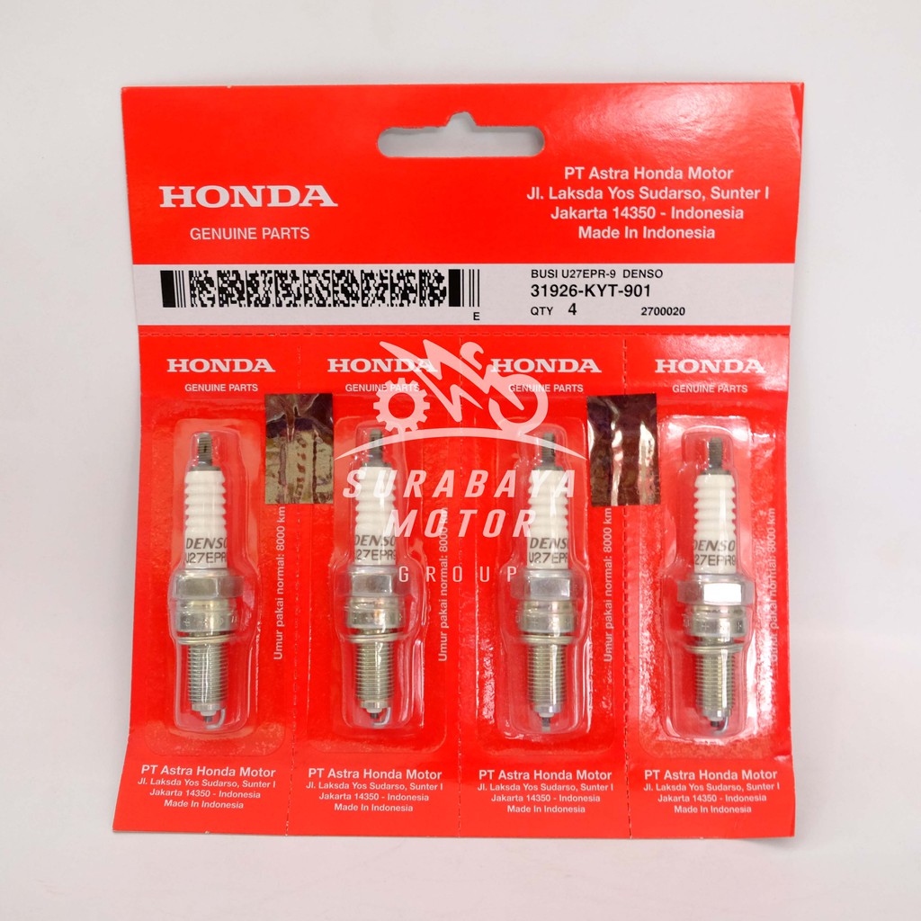 Jual Busi U27EPR-9 KYT Honda AHM Denso Sepeda Motor Vario Beat Scoopy ...