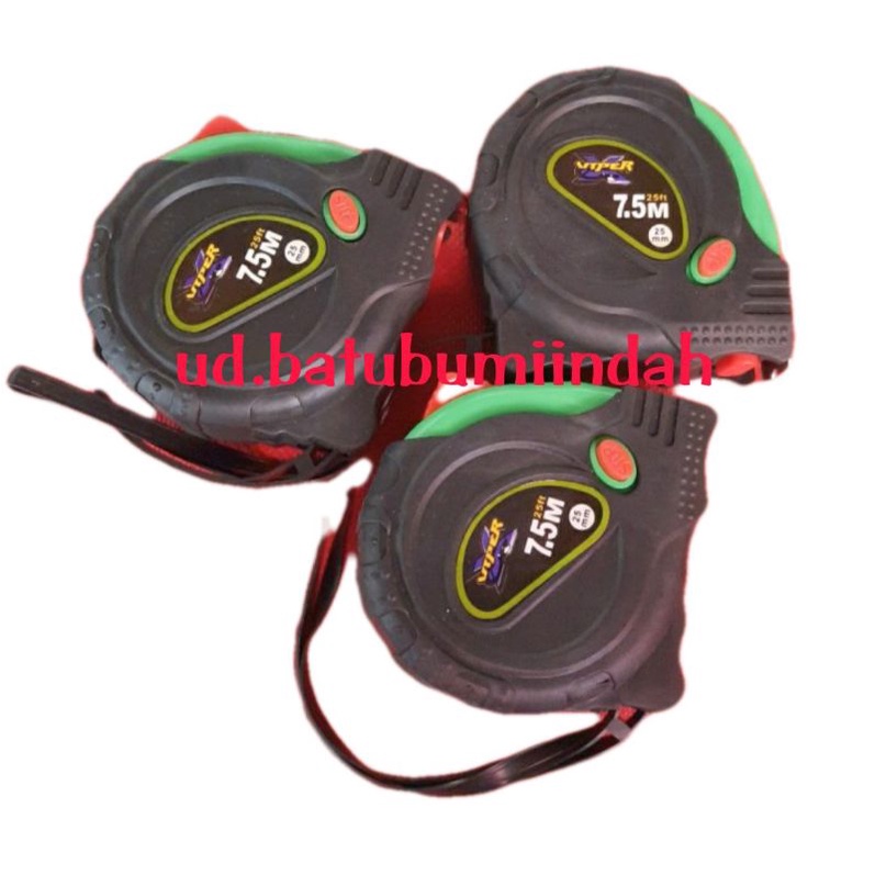 Jual Meteran Tukang Bangunan Viper 5meter Dan 7,5meter Bodi Karet ...