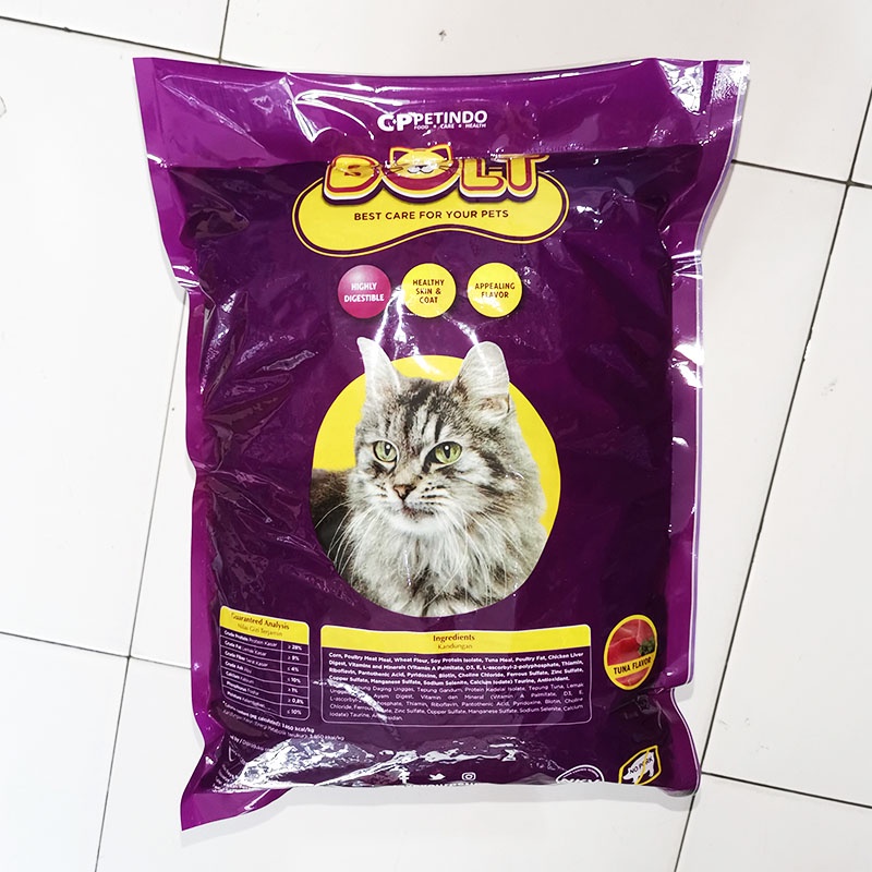 Jual Bolt - 1kg Cat Food Makanan Kucing | Shopee Indonesia