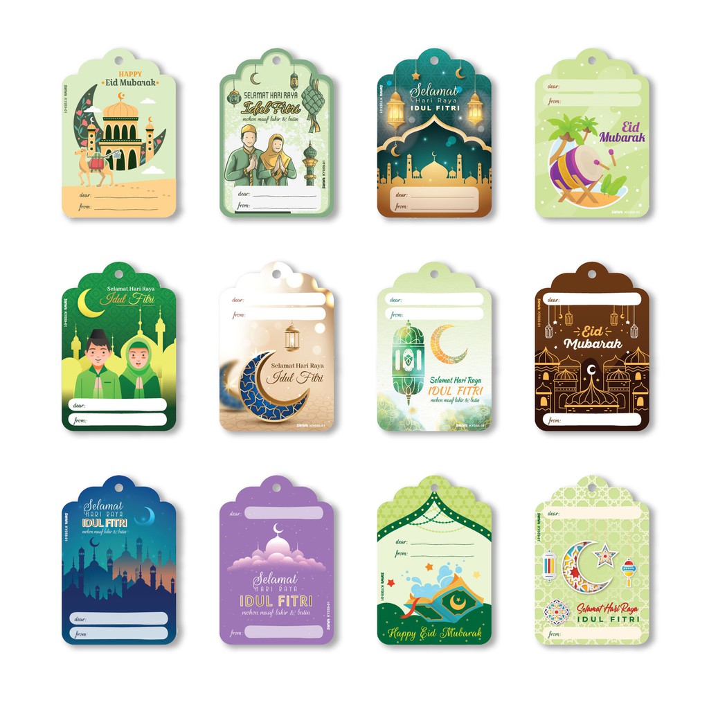 Jual Gift / Hang Tag Lebaran Idul Fitri | Ucapan Eid Hampers Parcel ...