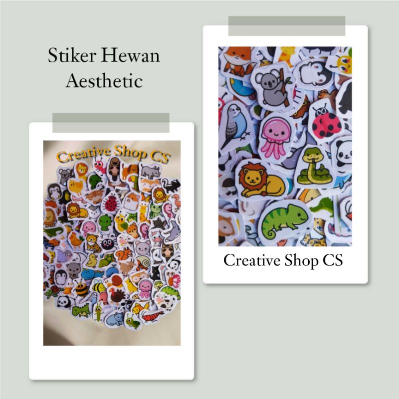 Jual (ISI 10 STIKER ) STIKER HEWAN AESTHETIC / ANIMAL STIKERS /STIKER ...