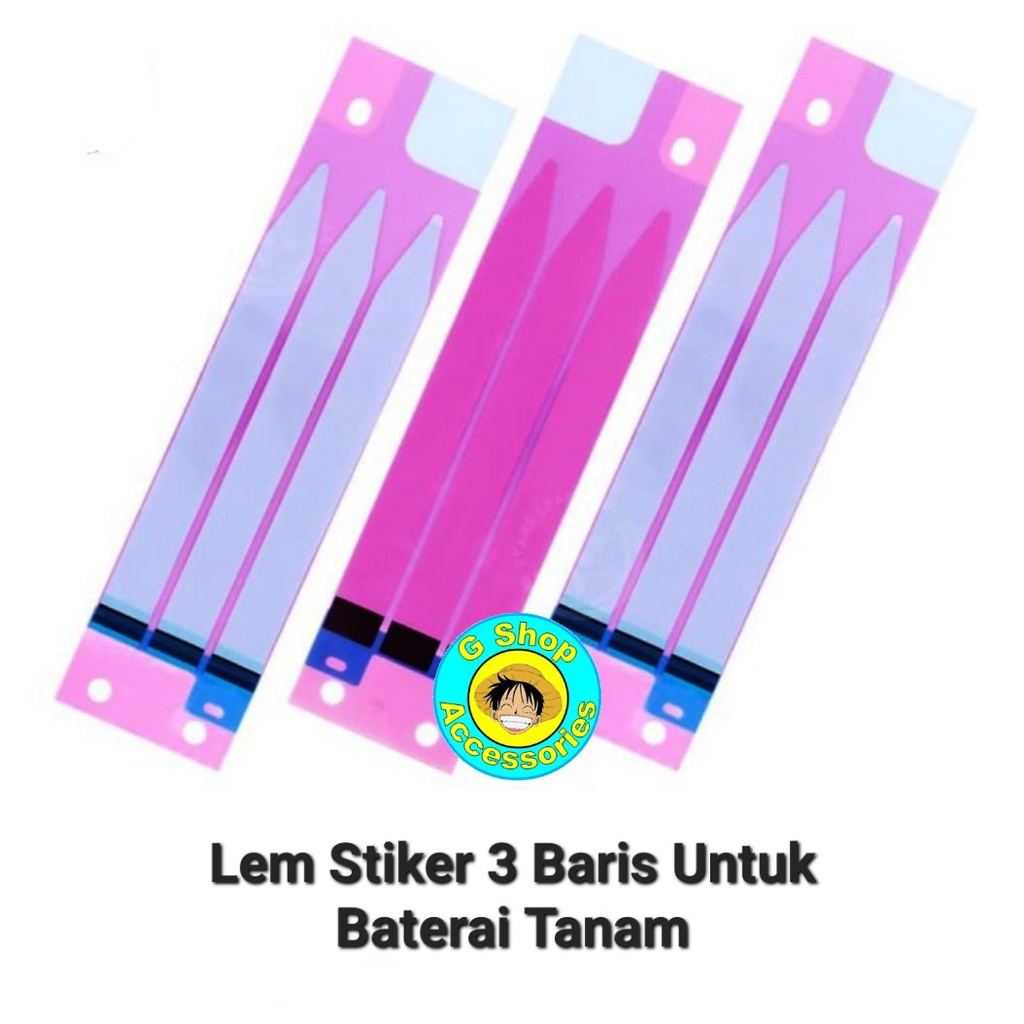 Jual Lem Sticker 3 Baris Adhesive Baterai Batre Battery | Shopee Indonesia