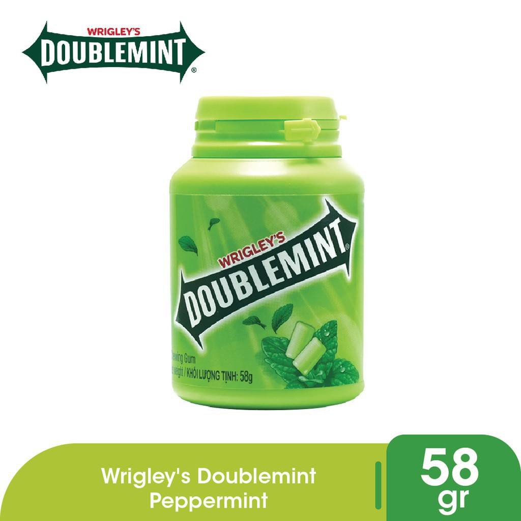 Jual WRIGLEYS Doublemint Peppermint Bottle 58gr | Shopee Indonesia