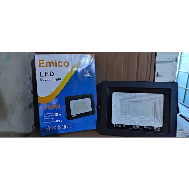 Jual Lampu led sorot emico 100 watt LAMPU TEMBAK FLOOD LIGHT/PANCARAN ...