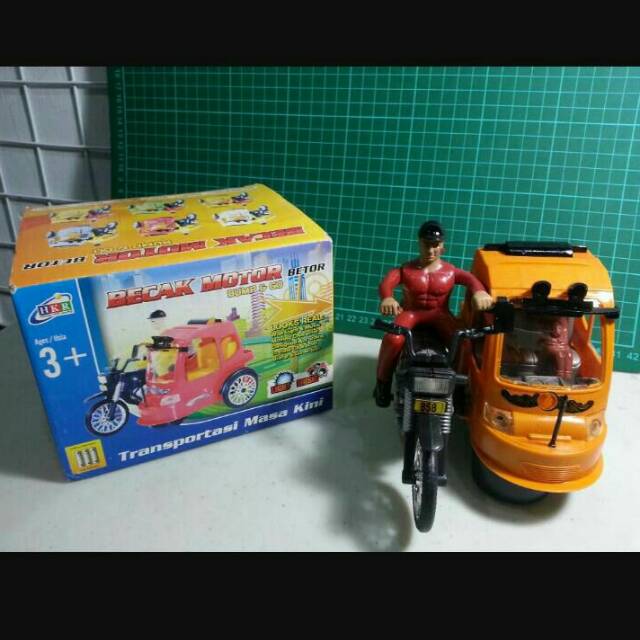Jual Mainan Bentor Becak Motor/Becak Motor | Shopee Indonesia