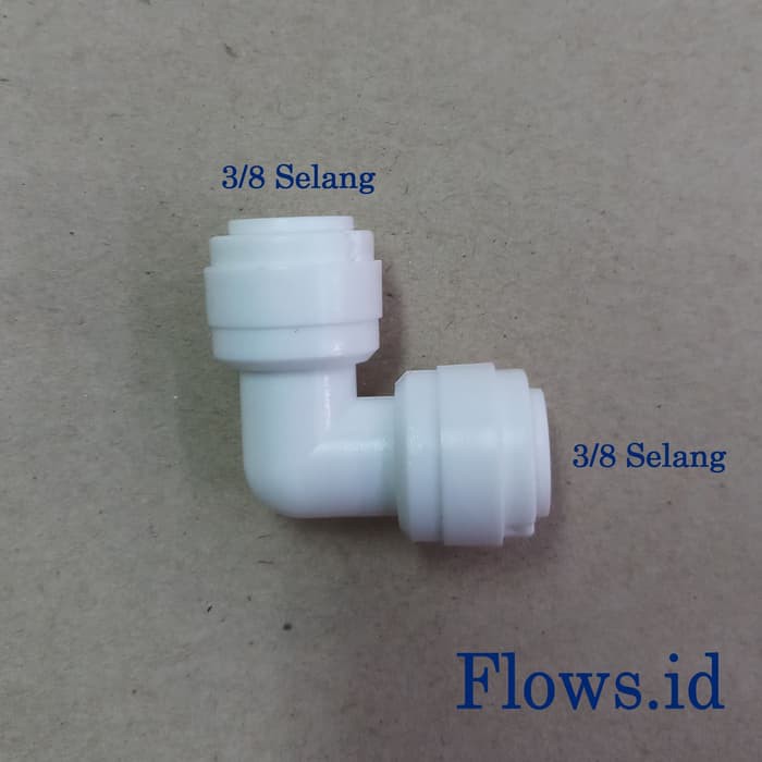 Jual Elbow Sambung Selang 3/8" x 3/8" Selang - Fitting Konektor Reverse ...