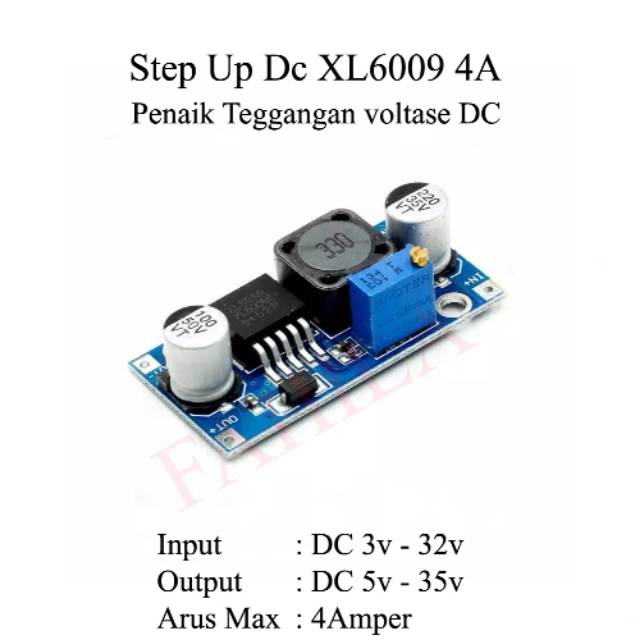 Jual Kit Modul StepUp XL6009 Dc ke Dc 4A Step Up DC | Shopee Indonesia