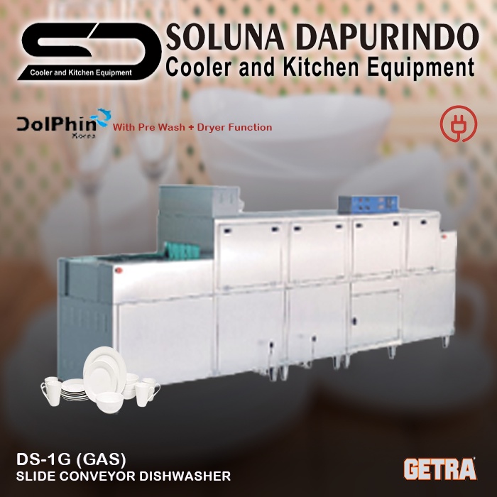 Jual GETRA Slide Conveyor Dishwasher DS-1G / Mesin Cuci Alat Dapur ...