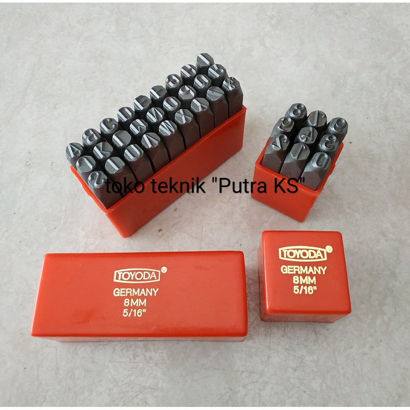 Jual Paket set lengkap alat ketok angka dan ketok huruf ukuran 8mm ...