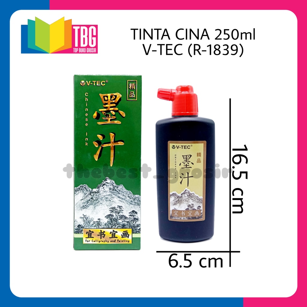 Jual 1 PCS TINTA CINA 250ML V-TEC / TINTA BAK / TINTA KALIGRAFI (R-1839 ...
