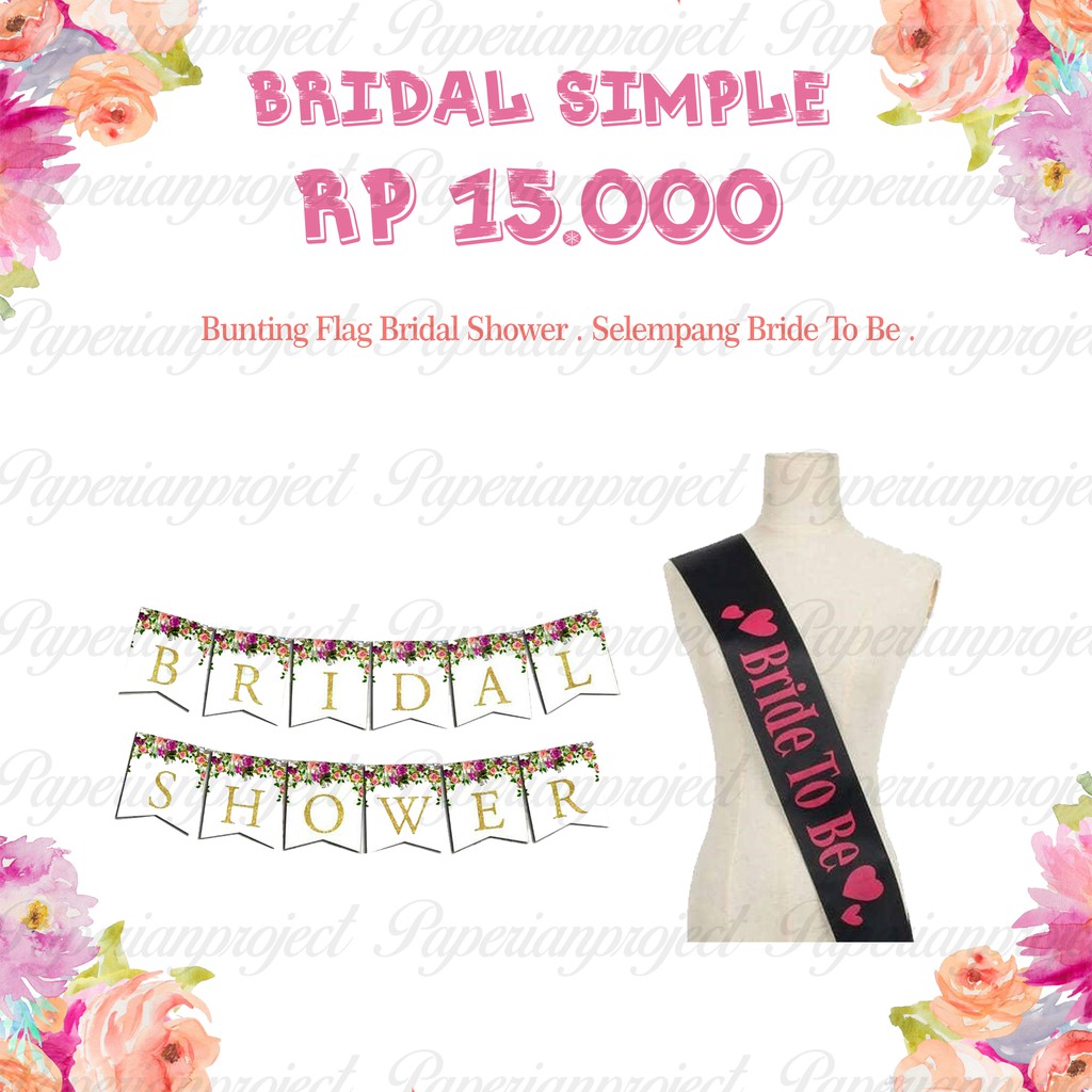 Jual Paket Bridal Shower Simple | Shopee Indonesia