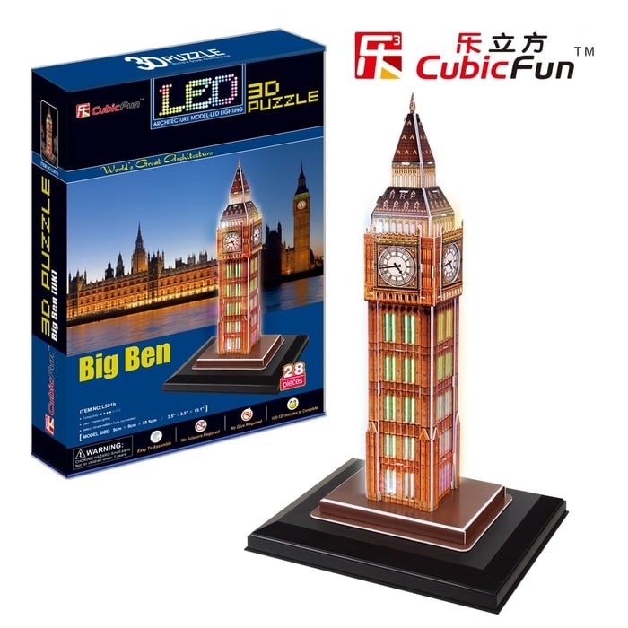 Jual Cubicfun 3D Puzzle LED Big Ben | Shopee Indonesia