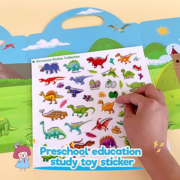 Jual WD Buku Stiker Anak Reusable Sticker DIY Bag Style Book Sticker ...