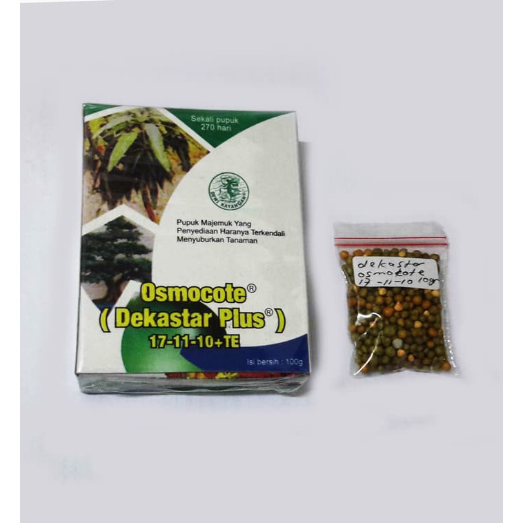 Jual Pupuk Dekastar PLUS 17-11-10+TE 100 gram tanaman hias sayuran daun ...
