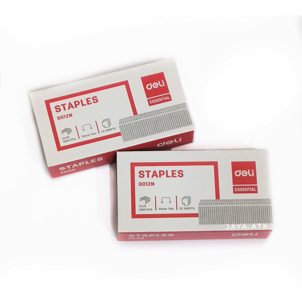 Jual STAPLES ISI STAPLER BESAR NO. 3 DELI 0012N HD-50 24/6 REFILL ISI ...