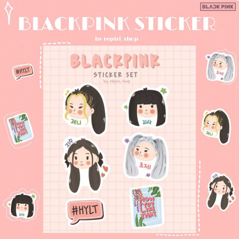 Jual BLACKPINK STICKER SET DIE CUT | BLACKPINK STICKER PACK | BLACKPINK ...