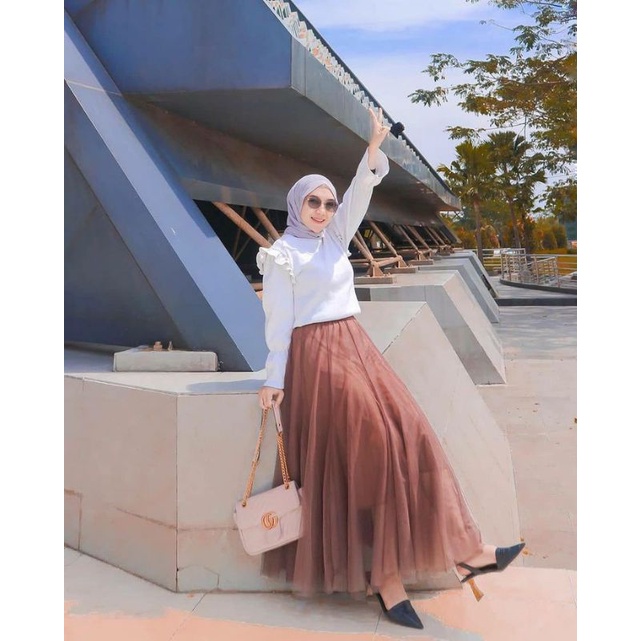 Jual rok tutu panjang/ rok tutu polos/ROK TUTU DEWASA 2 LAPIS /Rok tutu ...