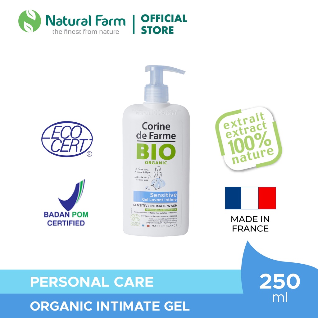 Jual Corine de Farme Bio Organik Intimate Gel Sensitive - 250ml | Shopee Indonesia