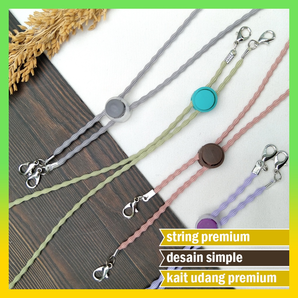 Jual Kalung Masker Hijab 2in1 Strap Tali Masker Elastis Stretchy Strap ...