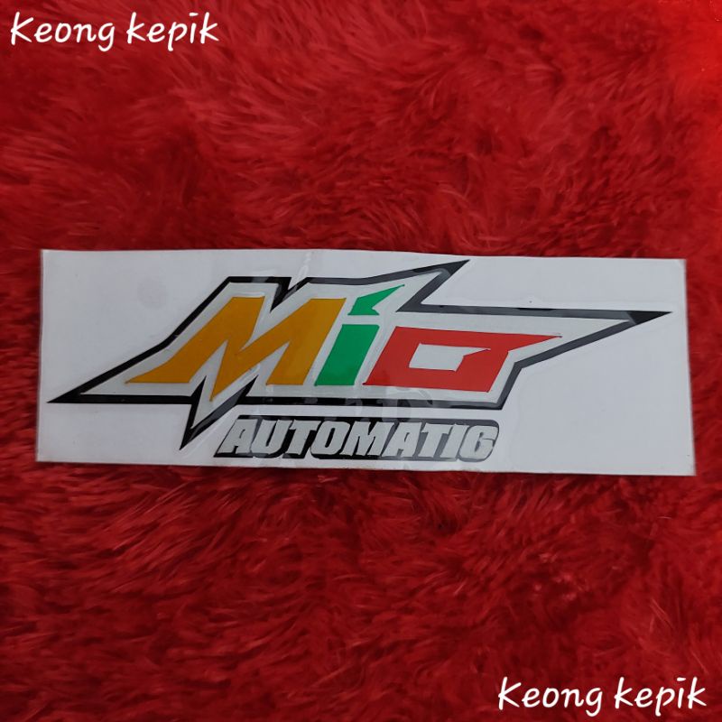Jual (BISA COD) STIKER STICKER KECIL CUTTING TULISAN MIO AUTOMATIC ...