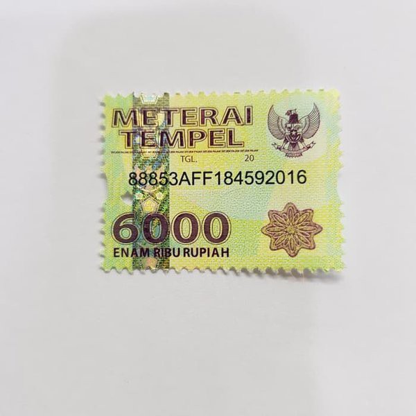 Jual Materai Asli 10000 6000 materai 6.000 bisa ecer asli kantor pos ...