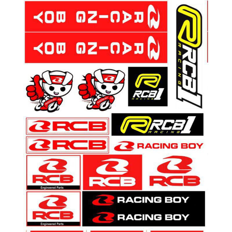 Jual stiker sticker pack RCB Racing Boy rcb1 | Shopee Indonesia