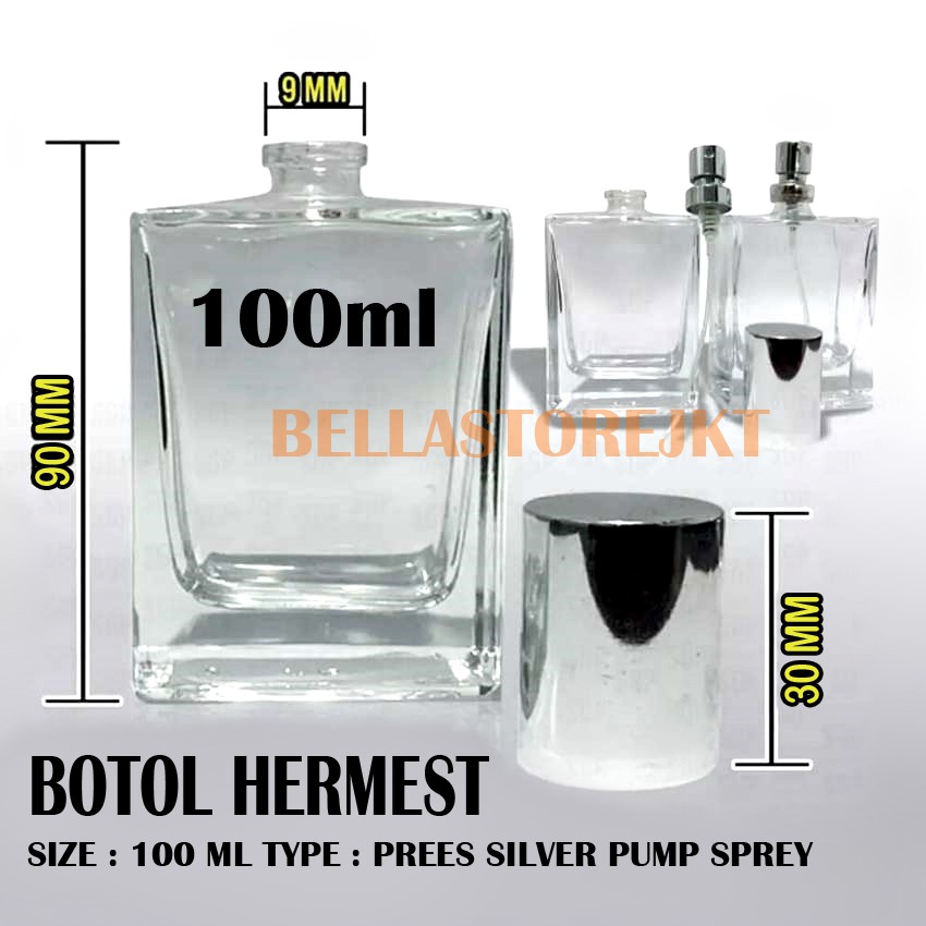 Jual BOTOL PARFUM HERMES PREES Ukuran - 100ml ( READY BANYAK ) | Shopee ...
