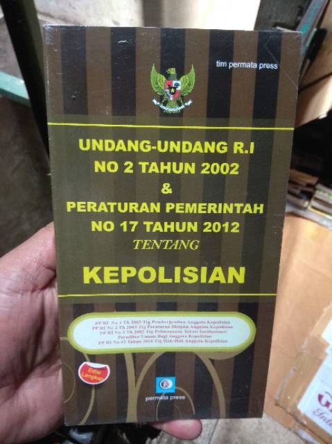 Jual Undang undang Republik Indonesia Nomor 2 Tahun 2002 Tentang ...
