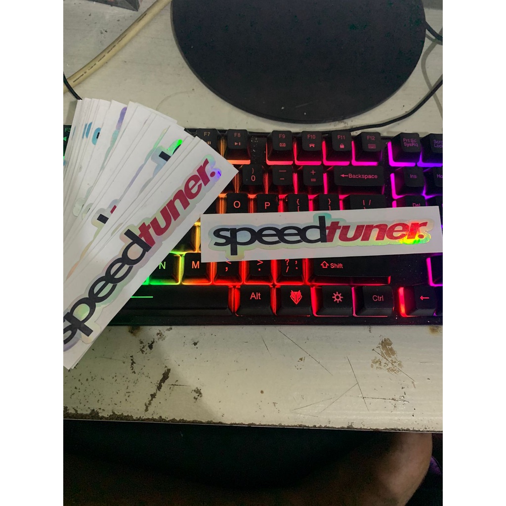 Jual stiker speedtuner. hologram princut cutting UV | Shopee Indonesia