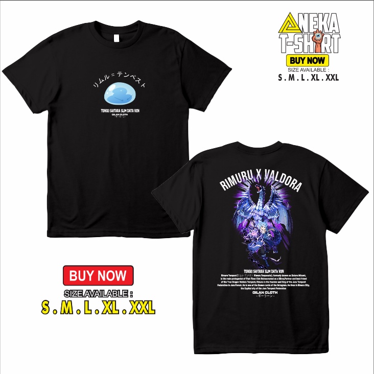 Jual Kaos Distro Anime RIMURU X VALDORA TEMPEST TENSURA TENSEI SHITARA ... Jual Kaos Distro Anime RIMURU X VALDORA TEMPEST TENSURA TENSEI SHITARA ...