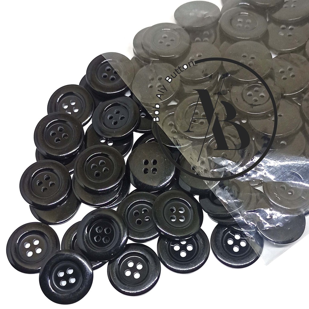 Jual KANCING JAS SAFARI UKURAN 20 MM PER 144 PCS KC JAS 20 HITAM 901 ...