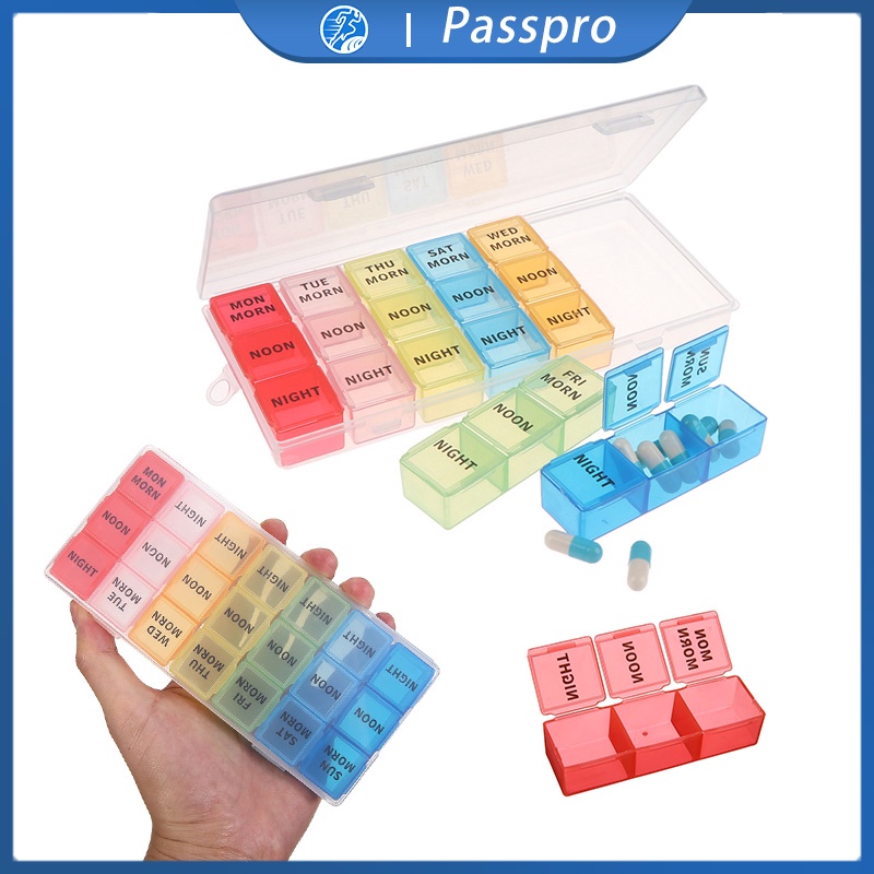 Jual Kotak Obat Harian Colorful Kotak Pil 7 Hari Kotak Tempat ...