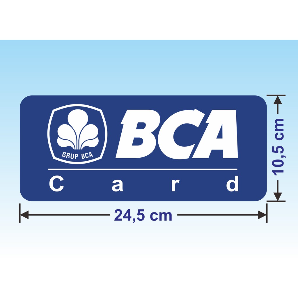 Jual Sticker Label BCA Card stiker pembayaran Kartu BCA digital non ...