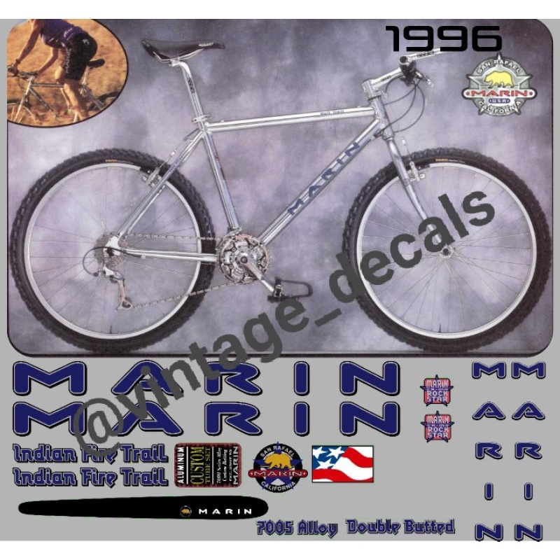 Jual sticker decals sepeda MARIN Indian Fire Trail | Shopee Indonesia