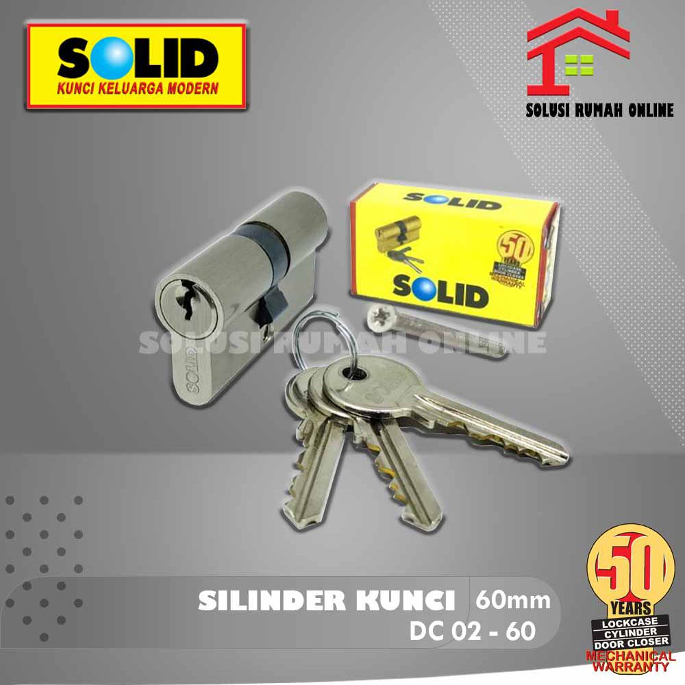 Jual SOLID Silinder Kunci Pintu / Double Cylinder DC 02 - 60 US26D | Shopee Indonesia