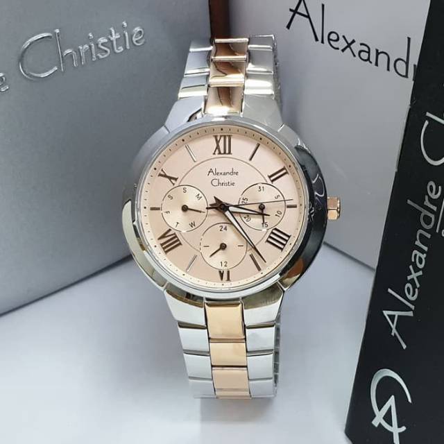 Jual ORIGINAL JAM TANGAN WANITA ALEXANDRE CHRISTIE CEWEK SILVER ...