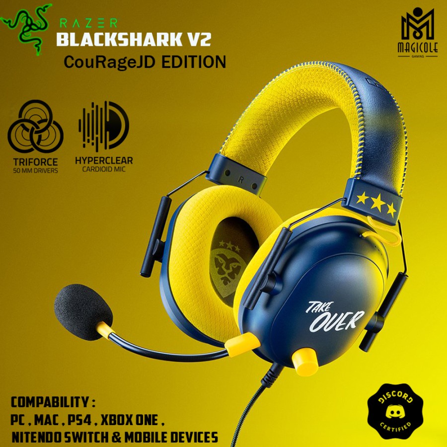 Jual Razer BlackShark V2 CouRageJD Edition USB HyperClear Gaming ...