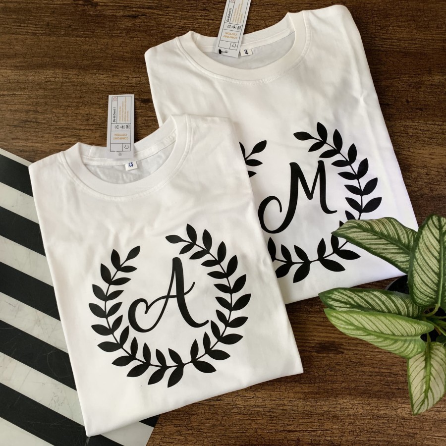 Jual Custom kaos alphabets / custom kaos huruf / bikin kaos / sablon ...