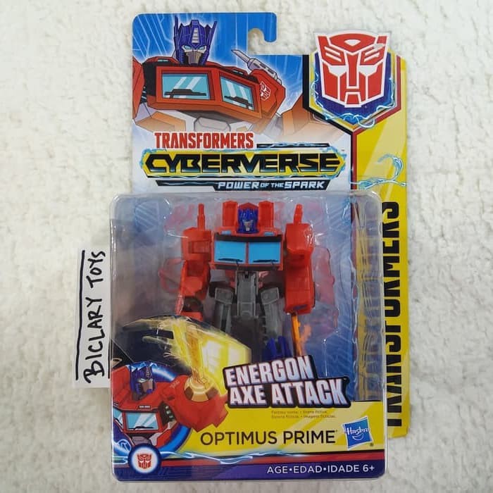 Jual Transformers Cyberverse Optimus Prime Energon Axe Attack Hasbro ...