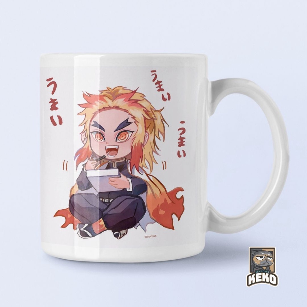 Jual Mug Kyojuro Rengoku Chibi Demon Slayer V01 Shopee Indonesia